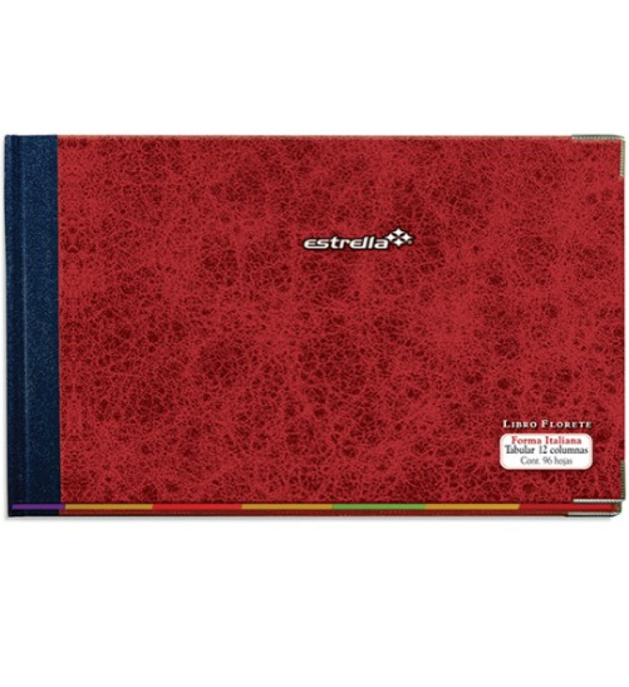 LIBRO FLORETE F/ITALIANA 12 COLUMNAS 96 HJS ESTRELLA